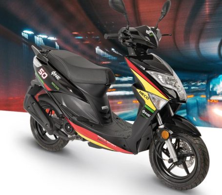 Neco One 50cc 10″ Wheels Euro 5 In Stock – The Scooter Warehouse