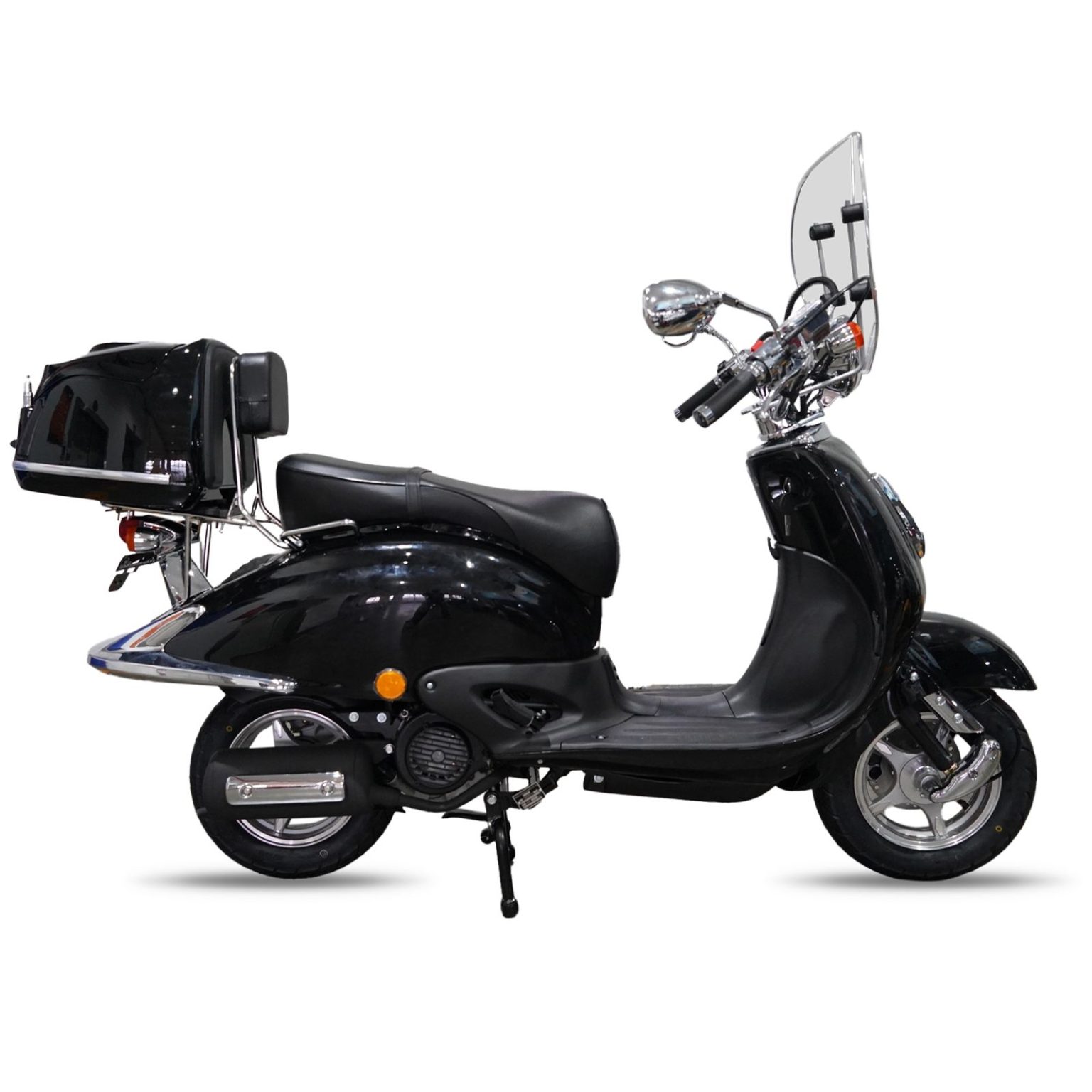 Leeway Retro 125cc In Stock With Free Colour Coded Top Box & Screen ...