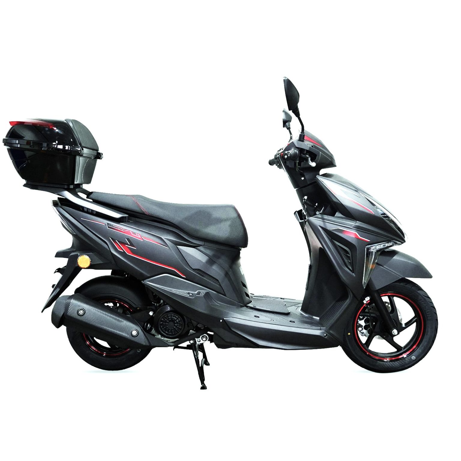 Leeway Lix 125cc Scooter EFi Euro 5 Free Rear Rack and Top Box, In ...